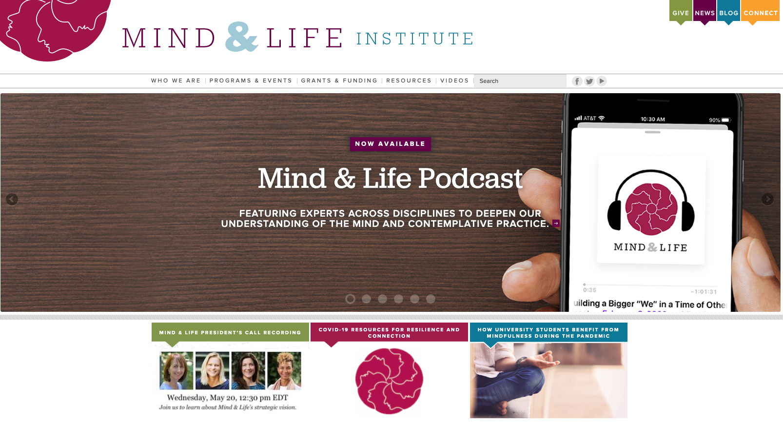 Contact - Mind & Life Podcast